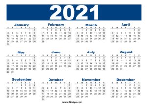United States Calendar 2021 – Noolyo.com