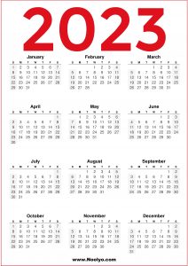 Noolyo.com - Noolyo.com Calendars Printable