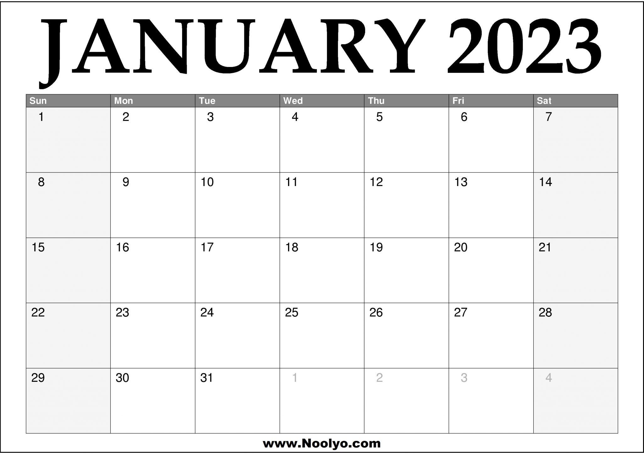 2023 January Calendar Printable Calendars Printable Free Nude Photos