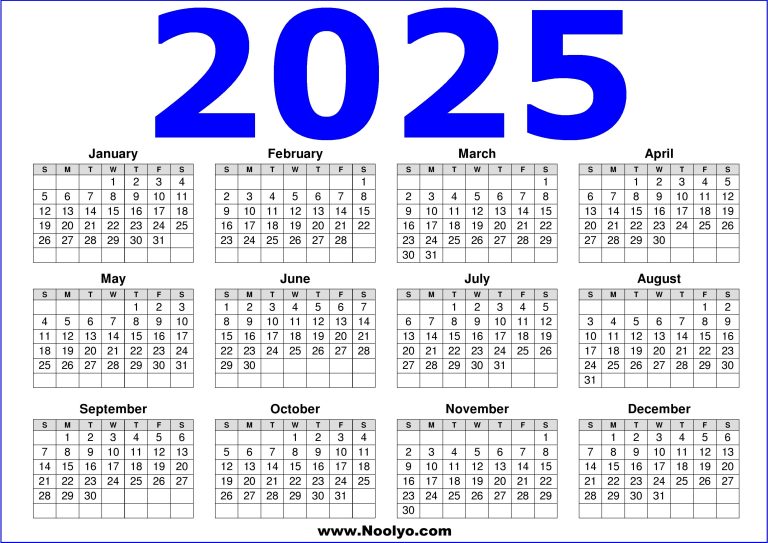 Noolyo.com – Printable Calendars, Wallpapers