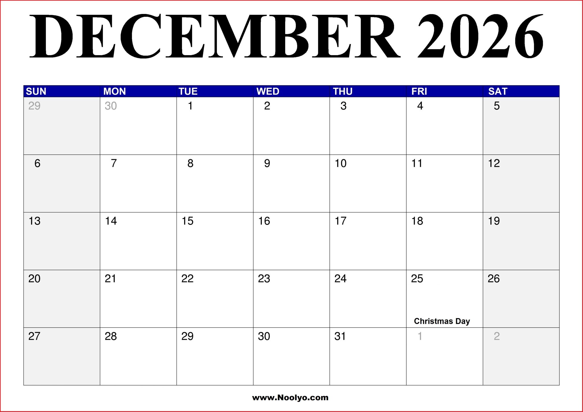 Noolyo.com – Printable Calendars, Wallpapers
